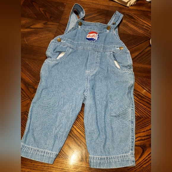 Source Unknown | One Pieces | Vintage Pepsi Overalls 2m | Poshmark